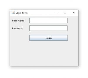 Java swing login form with database connection source code download