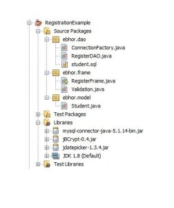Registration Form in Java | Student registration form using java swing ...